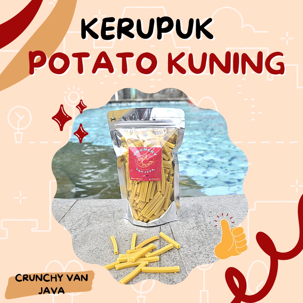 Jual KERUPUK POTATO KUNING/ KERUPUK SEBLAK MENTAH by CRUNCHY VAN JAVA ...