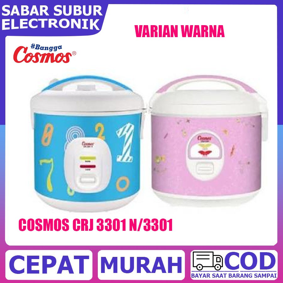 Jual Rice Cooker Cosmos CRJ-3301N Kapasitas 1,8 Liter 3in1. | Shopee ...