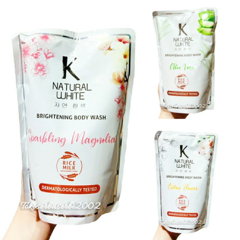 Jual K NATURAL WHITE BRIGHTENING BODY WASH 400 ML | Shopee Indonesia