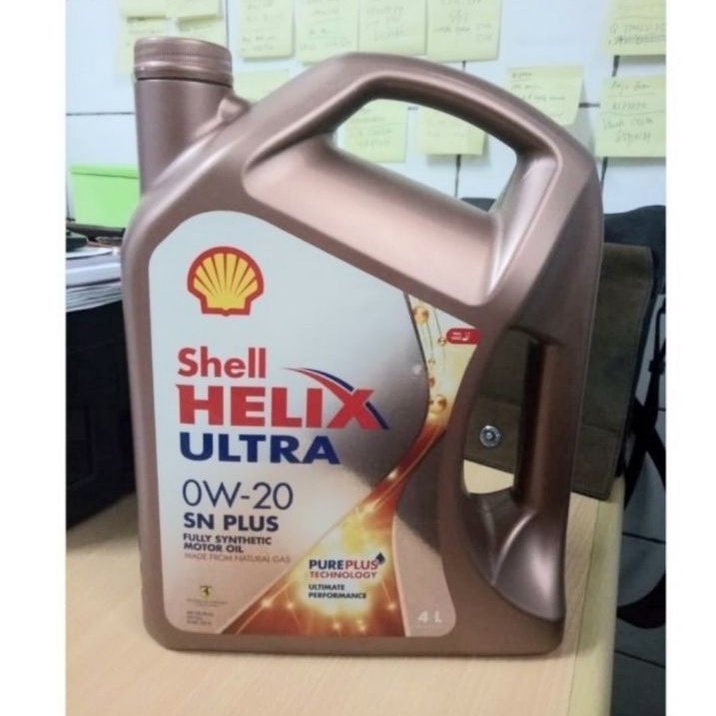 Jual Oli Shell Helix Ultra SN Plus Fully Synthetic 0W-20 4L Original | Shopee Indonesia