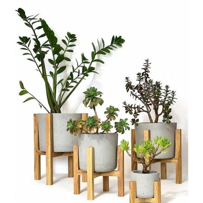 Jual Standing Pot Tempat Bunga Tempat Tanaman Pot Berdiri Kayu bukan ...