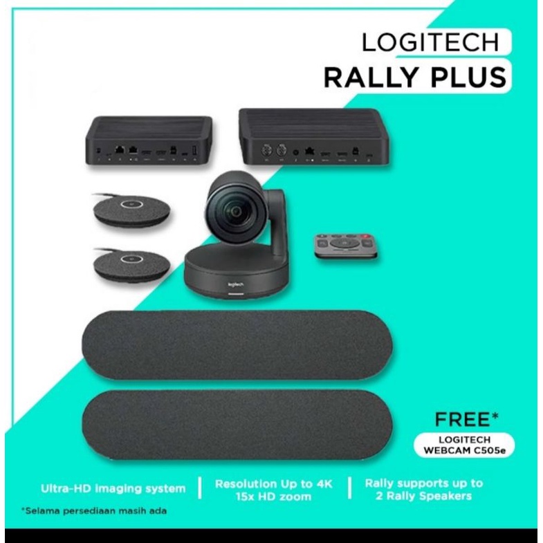 Jual Logitech Rally Plus Original garansi 2tahun | Shopee Indonesia