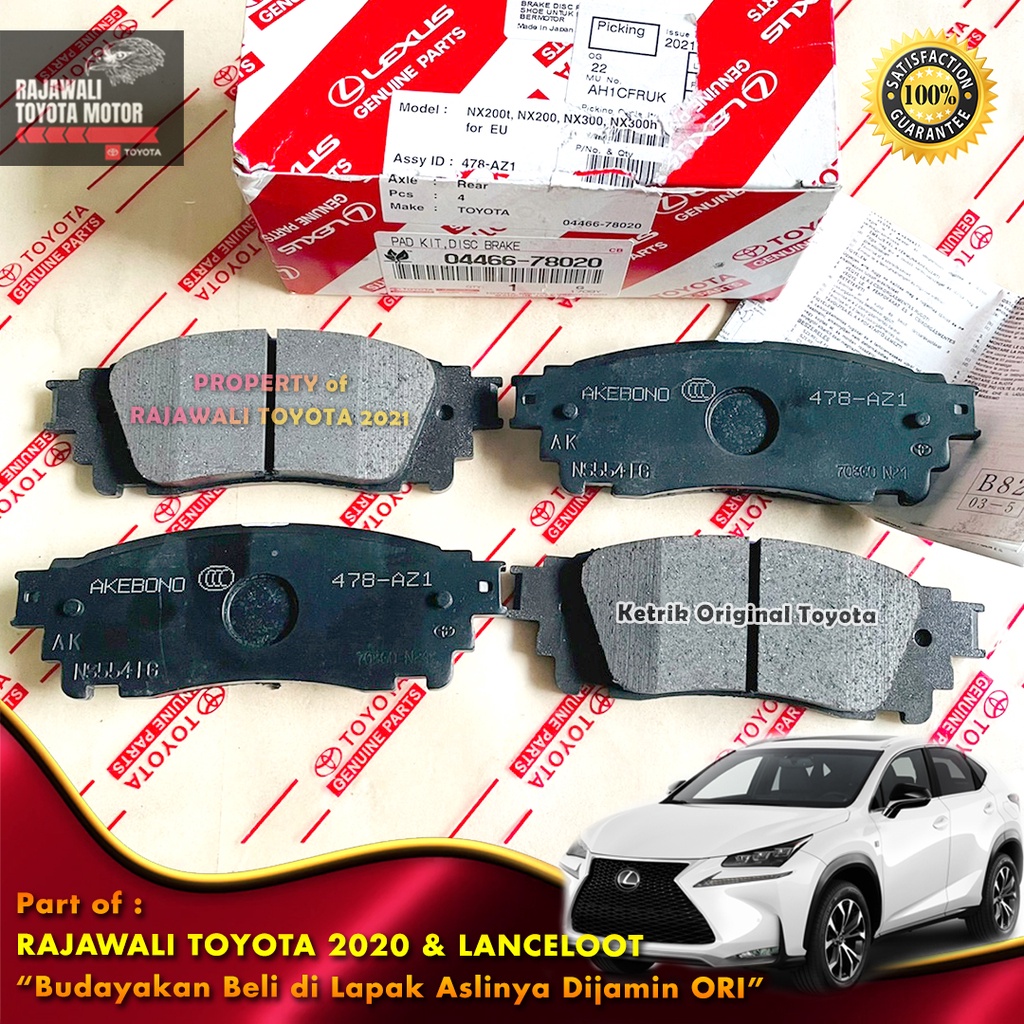 Jual Kampas Rem Belakang Lexus NX200, NX300 & NX300H Series SET Brake ...