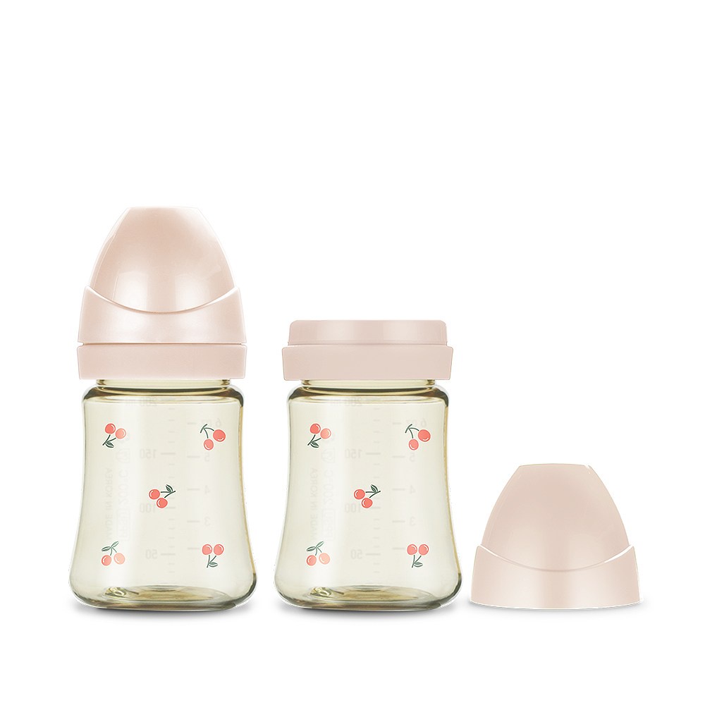 Jual Grosmimi PPSU Cherrish Feeding bottle twinpack (without nipple) | Shopee Indonesia