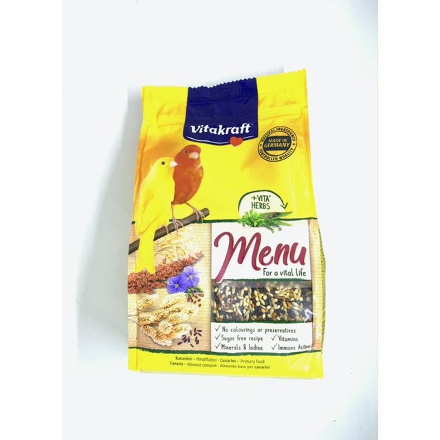 Jual Vitakraft Premium Menu Canary 500g Makanan Burung Kenari Canaries ...
