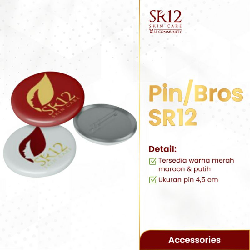 Jual BROS/PIN SR12 / LOGO SR12/ AKSESORIS | Shopee Indonesia
