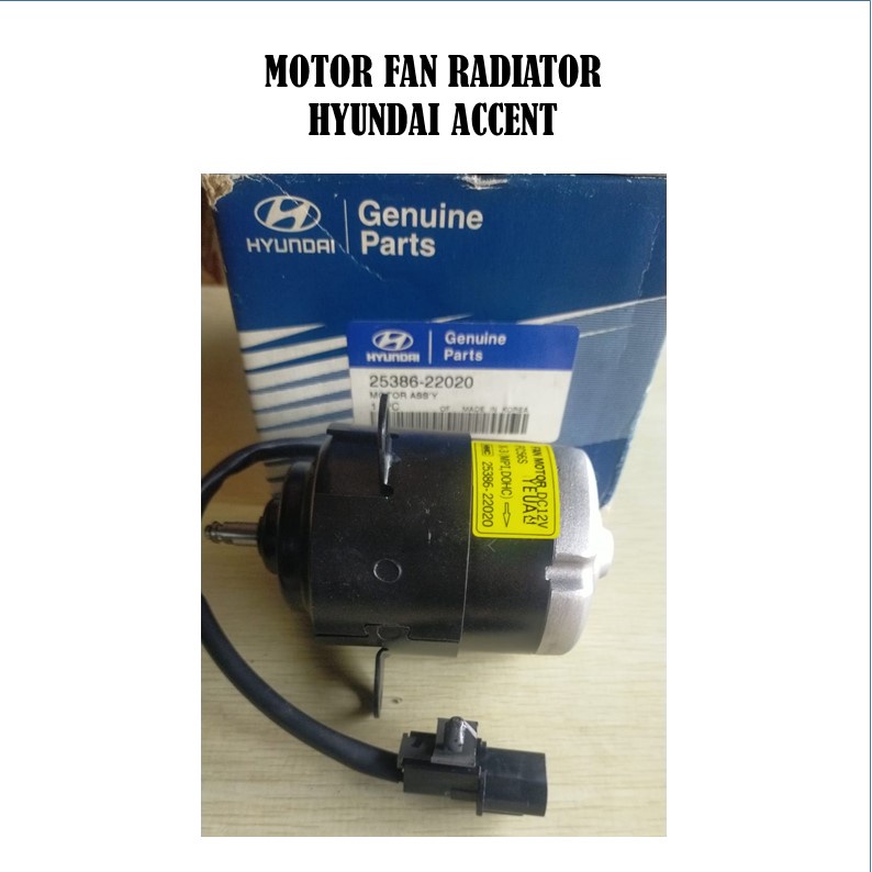 Jual motor fan radiator hyundai accent cakra fan cooling radiator ...