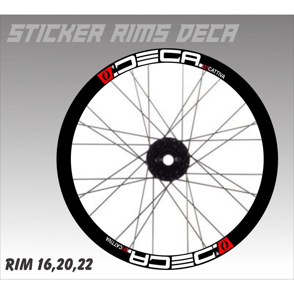 Jual sticker rims deca stiker velk sepeda lipat decal | Shopee Indonesia