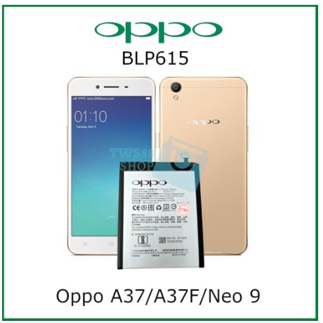 Jual Baterai Batre Battery Oppo BLP615 A37 / A37F / Neo 9 | Shopee ...