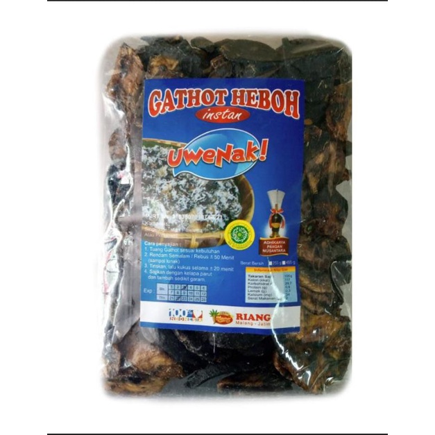 Jual gatot heboh gathot instan uwenak asli cemilan malang 400 gr ...
