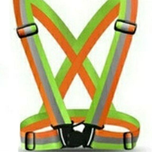 Jual Rompi V Safety Karet Elastis Reflektif Reflective Strap Vest ...
