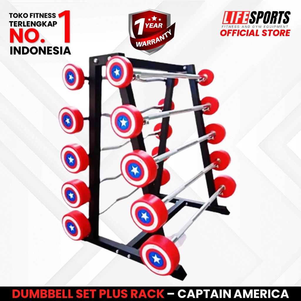 Jual LIFESPORTS - New Alat Olahraga Fitness Sport Gym Straight Curl ...