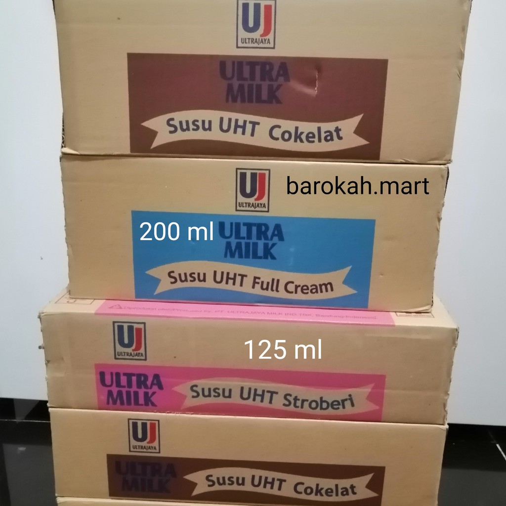 Jual Susu UHT Ultra Dus/karton : 125 ml, 200 ml, 250 ml, dan 1 Liter ...
