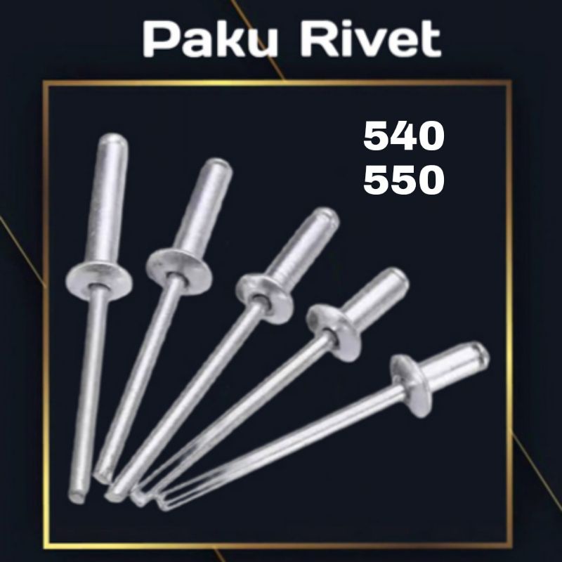Jual Paku Rivet / Blind Rivet 540 / 550 / 640 /649 | Shopee Indonesia