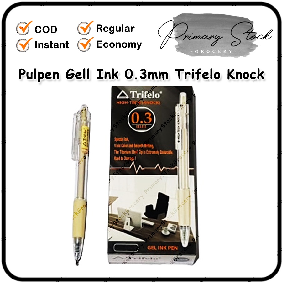 Jual Pulpen High Tech Knock Hi Tech 0.3 Trifelo | Shopee Indonesia