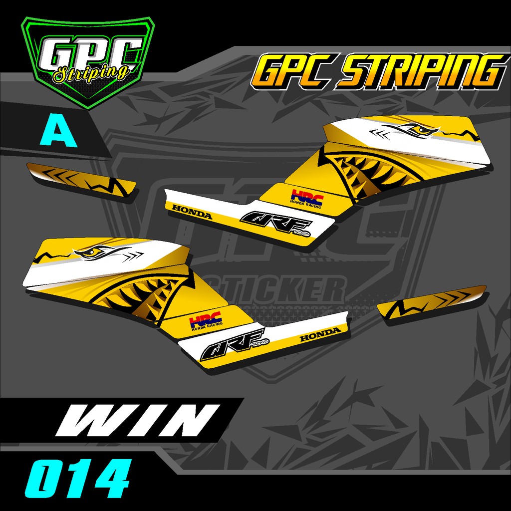 Jual Stiker Striping Honda WIN 100 Desain shark/hiu - Stiker Lis ...