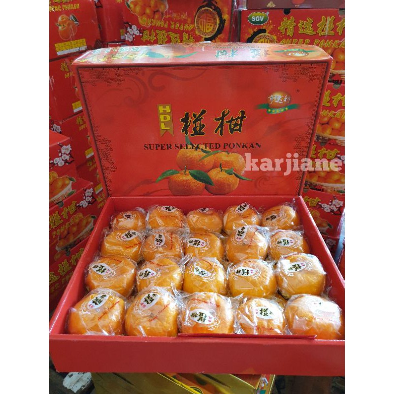 Jual Jeruk Mandarin Ponkam / Lokam untuk Sincia / Imlek (Free Kartu ...