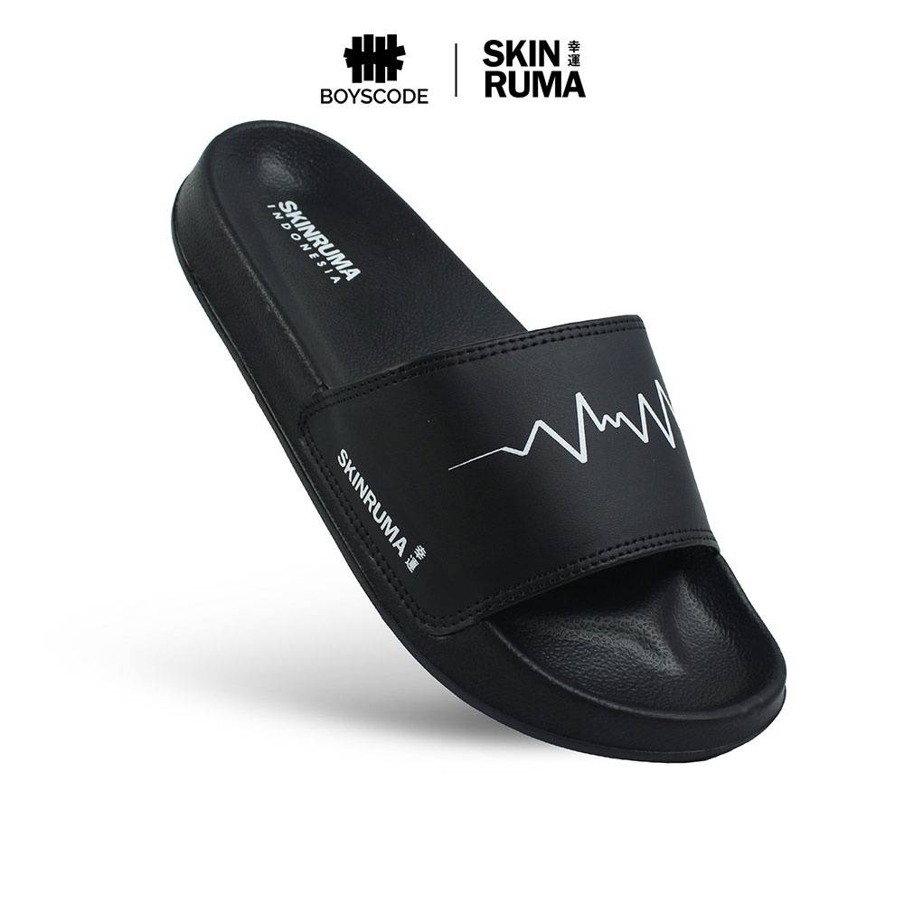 Jual BOYSCODE Sendal Selop Distro Pria Wanita Skinruma Heart Beat ...