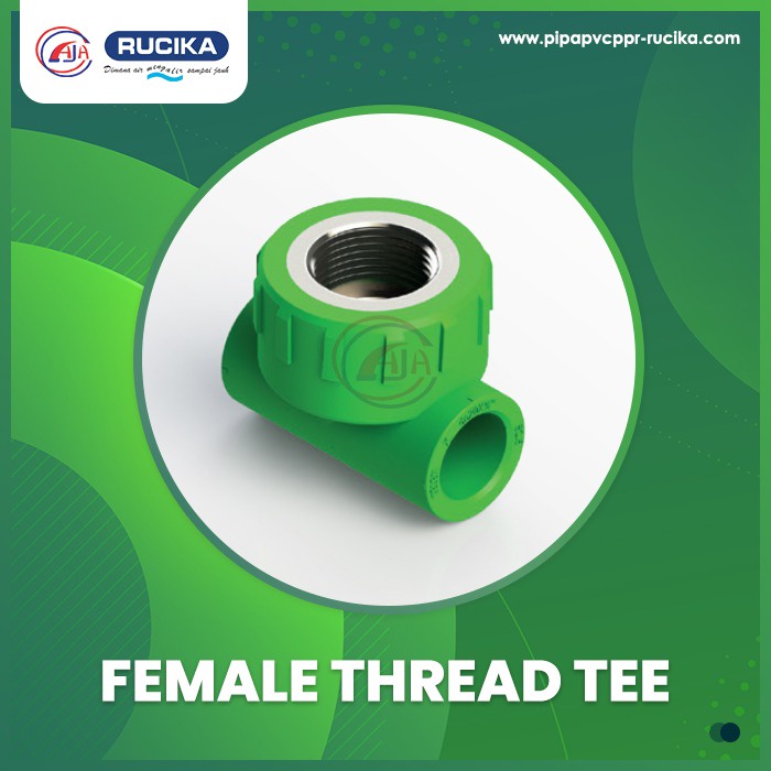 Jual Female Thread Tee 20x1/2" PPR / Tee Drat Dalam PPR 1/2" / Sambungan PPR Rucika | Shopee ...