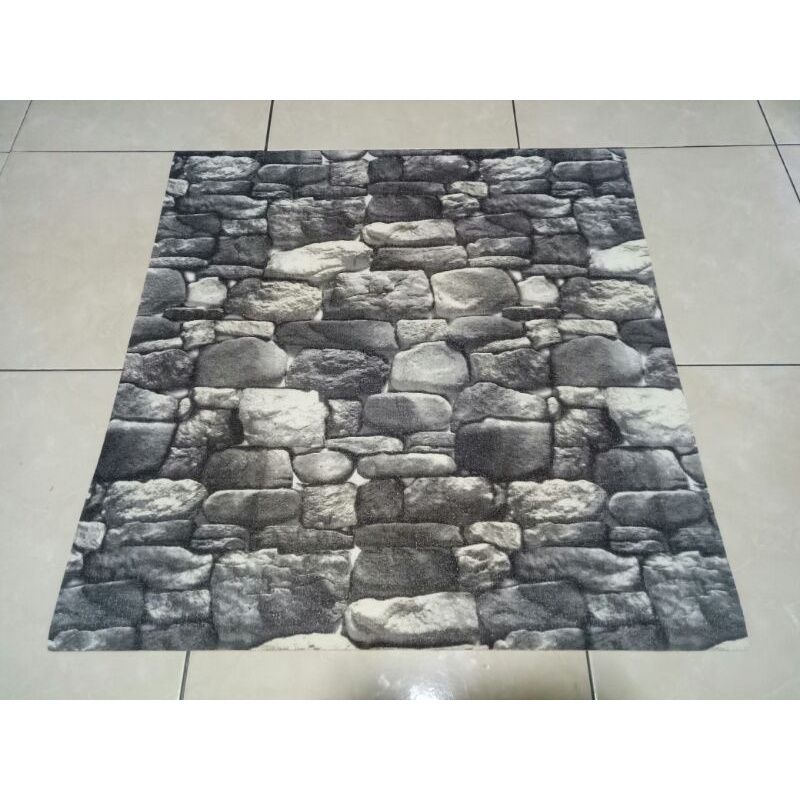 Jual Walpaper Wallpaper Foam 3D Batu Alam Size 77cm x 70cm | Shopee ...