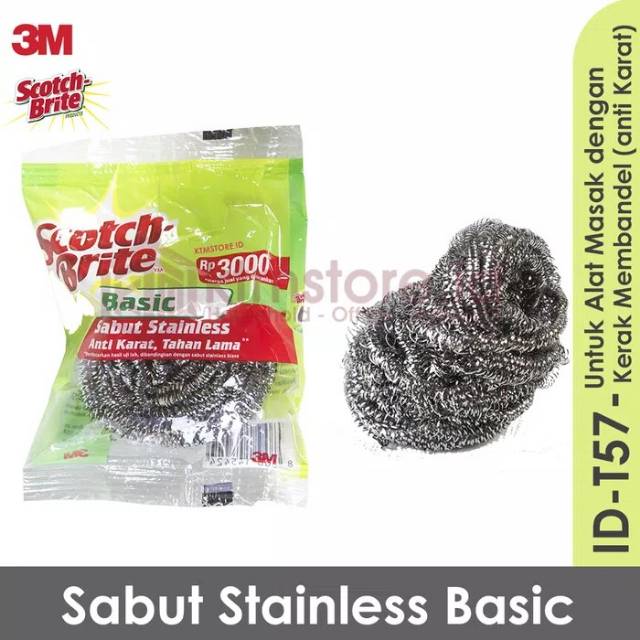 Jual 3M Scotch brite Sabut Stainless | Shopee Indonesia
