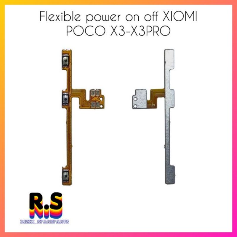 Jual FLEXIBLE POWER ON OFF VOLUME XIAOMI POCO X3 NFC - X3 PRO | Shopee Indonesia