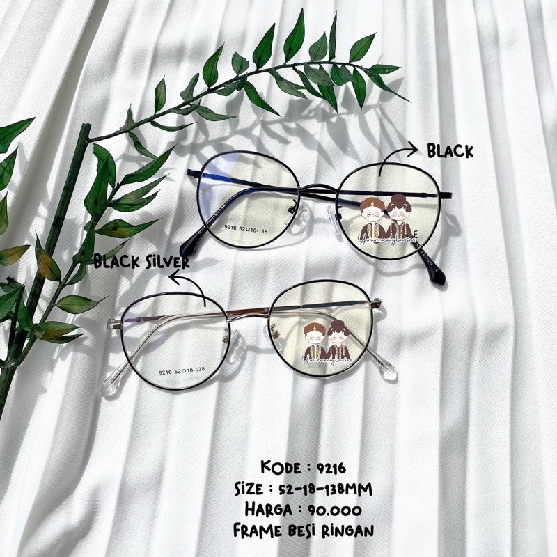 Jual Frame Besi bulat pria dan Wanita 9216 | Shopee Indonesia