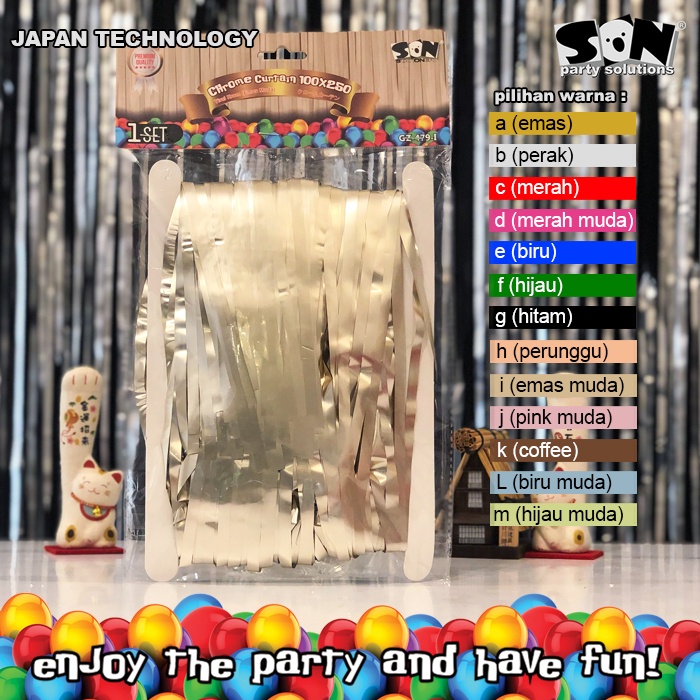 Jual SON TIRAI ULANG TAHUN CHROME (GZ-479) / BANNER HBD / BANNER ULANG ...