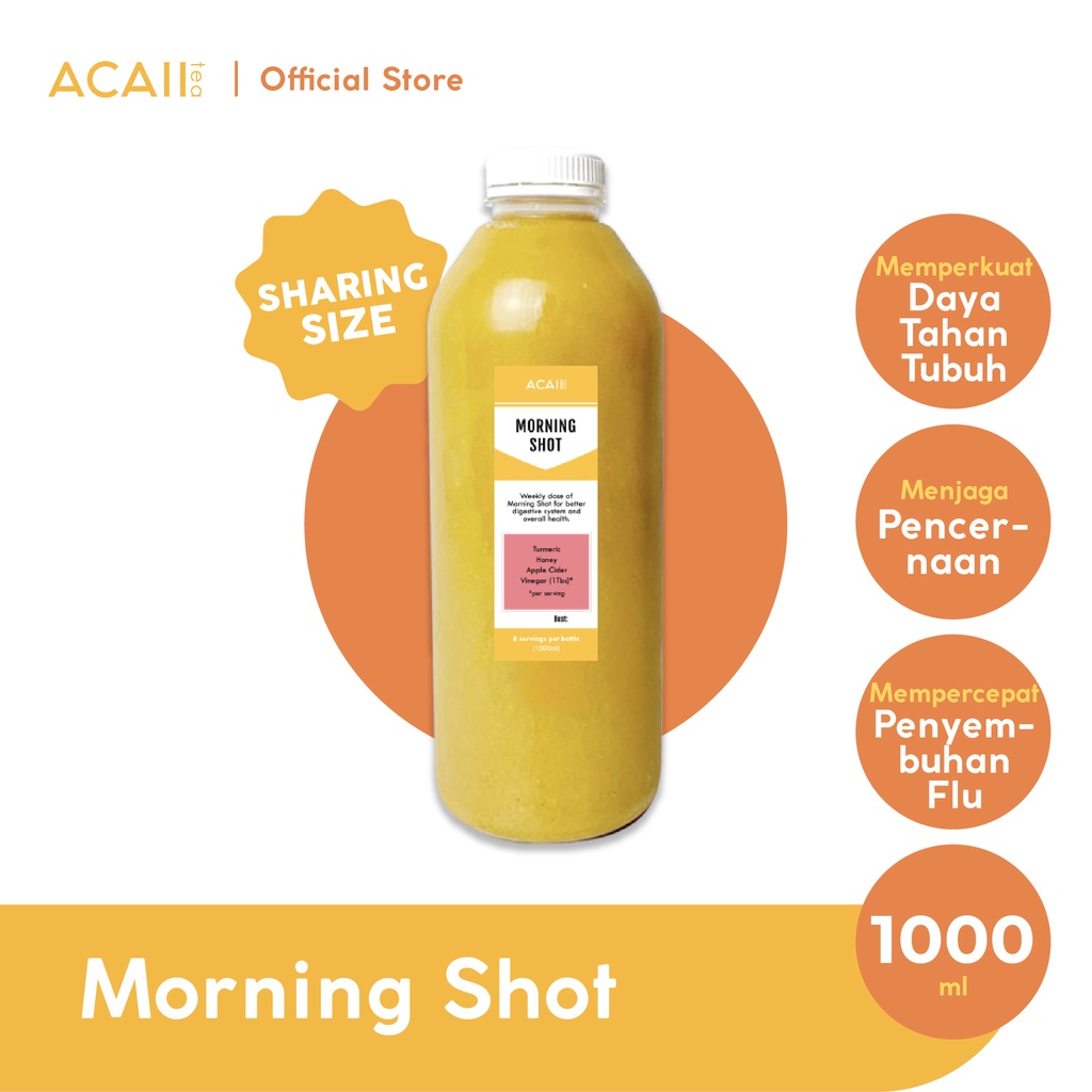 Jual Acaii Tea Morning Shot Sharing Size (1000ml) | Shopee Indonesia