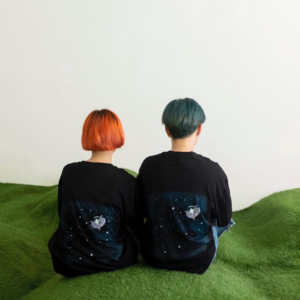 Jual FAITH FADE UTOPIA - Astro Cat Oversized Tee (Black) | Shopee Indonesia