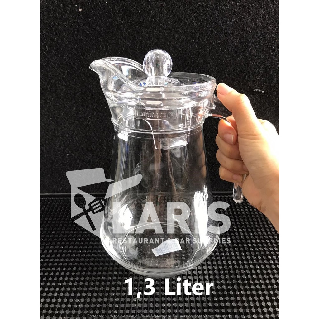 Jual Water Jug Pitcher Kaca Teko Air 1,3 Liter atau 1 Liter Merk ...