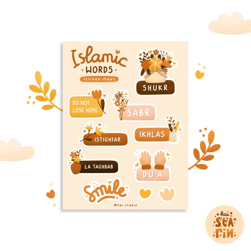 Jual STIKER ISLAMIC WORDS SERIES | Stiker Jurnal Kata-kata Islami ...