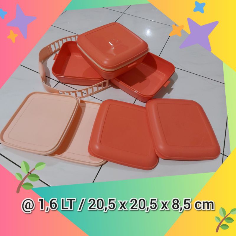 Jual Rantang susun 3 / Picnic set Trio set | Shopee Indonesia