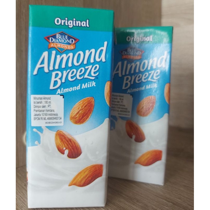 Jual almond milk almond breeze susu almond 180ml (original unseweetened) | Shopee Indonesia