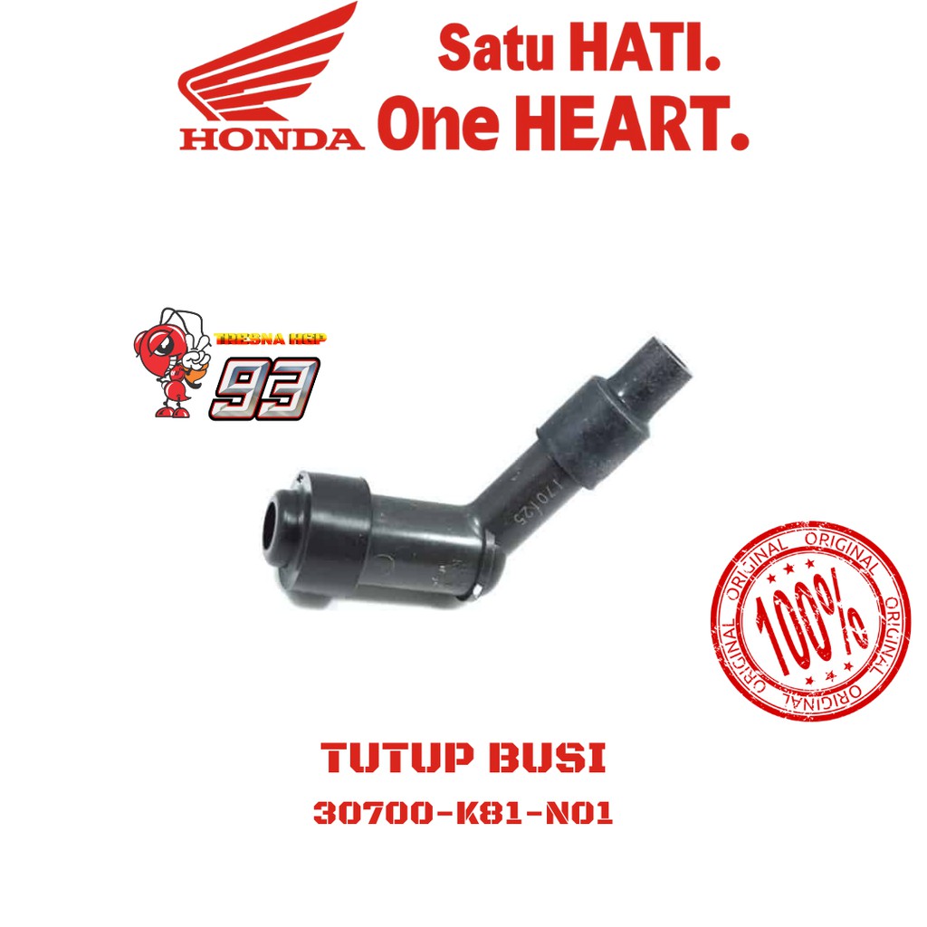 Jual 30700-K81-N01 TUTUP BUSI BEAT ESP K81 ORIGINAL | CAP ASSY NOISE ...