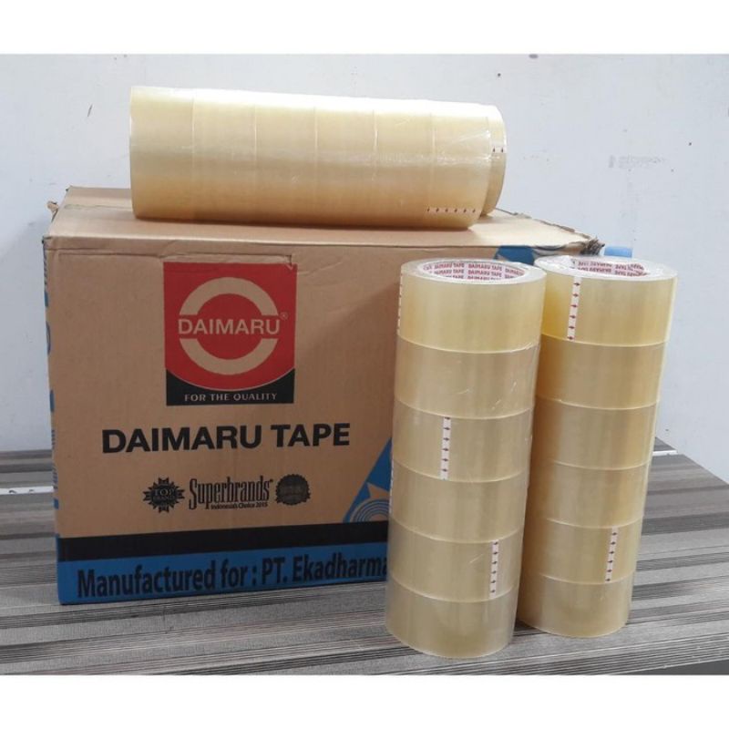 Jual LAKBAN BENING DAIMARU UKURAN 2 INCH 48 MM x 90 YARD | Shopee Indonesia