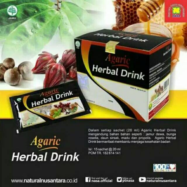 Jual Agarik Herbal Drink Nasa memelihara kesehatan tubuh/memperbaiki ...