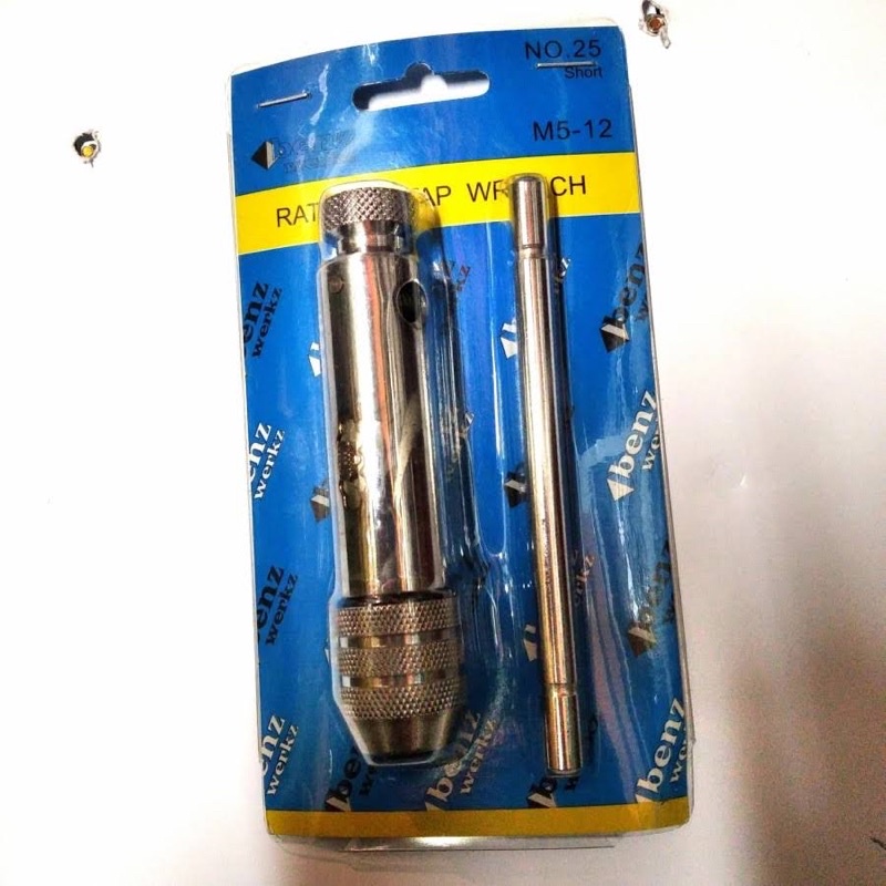 Jual BZ7848 Gagang Hand Tap Ratchet Benz M5 - M12 Short Ratchet Tap Wrench | Shopee Indonesia