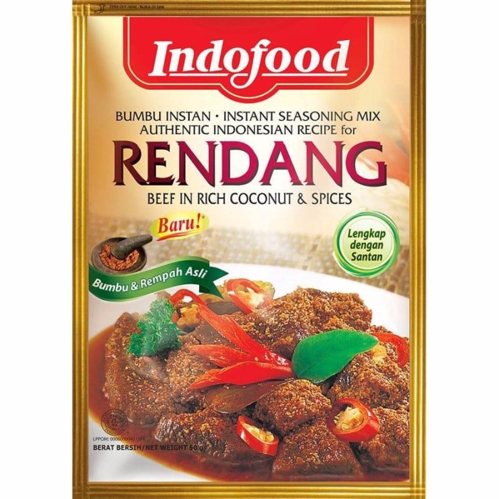 Jual Indofood Bumbu Rendang 45 Gr | Shopee Indonesia
