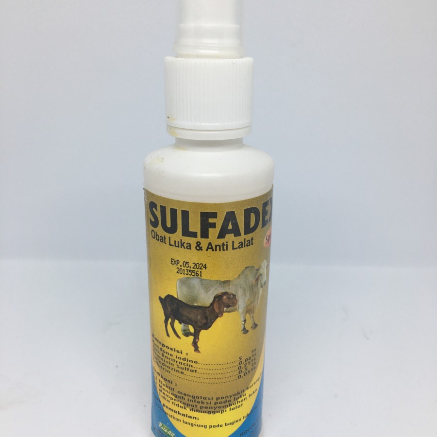 Jual sulfadex luka lalat spray anti lalat pada sapi kambing | Shopee ...