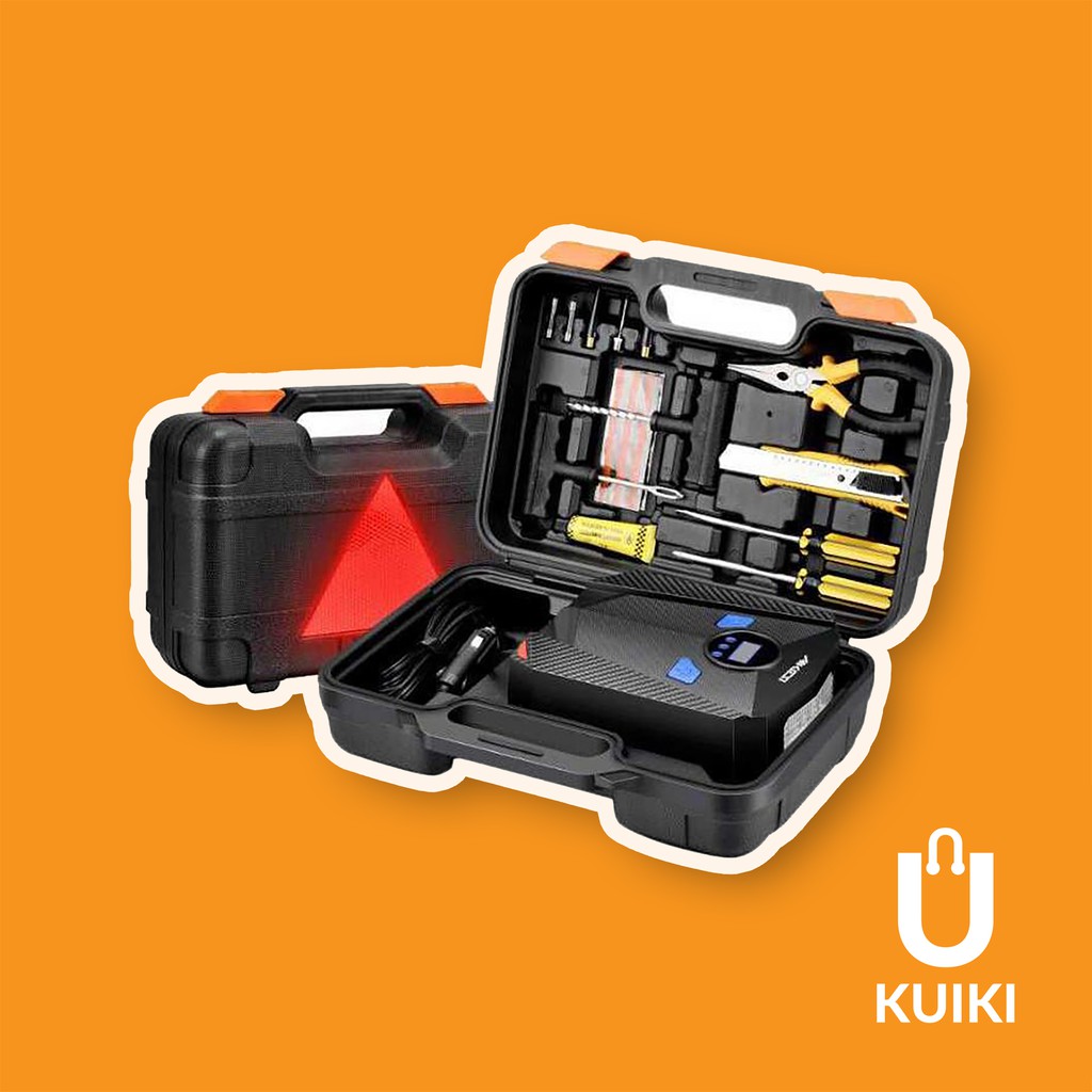 Jual KUIKI Pompa Kompresor Angin Ban Mobil Darurat Saat Bocor Kempes ...