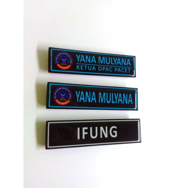 Jual NAMETAG Papan Nama Custom Akrilik perlengkapan kantor dan sekolah ...
