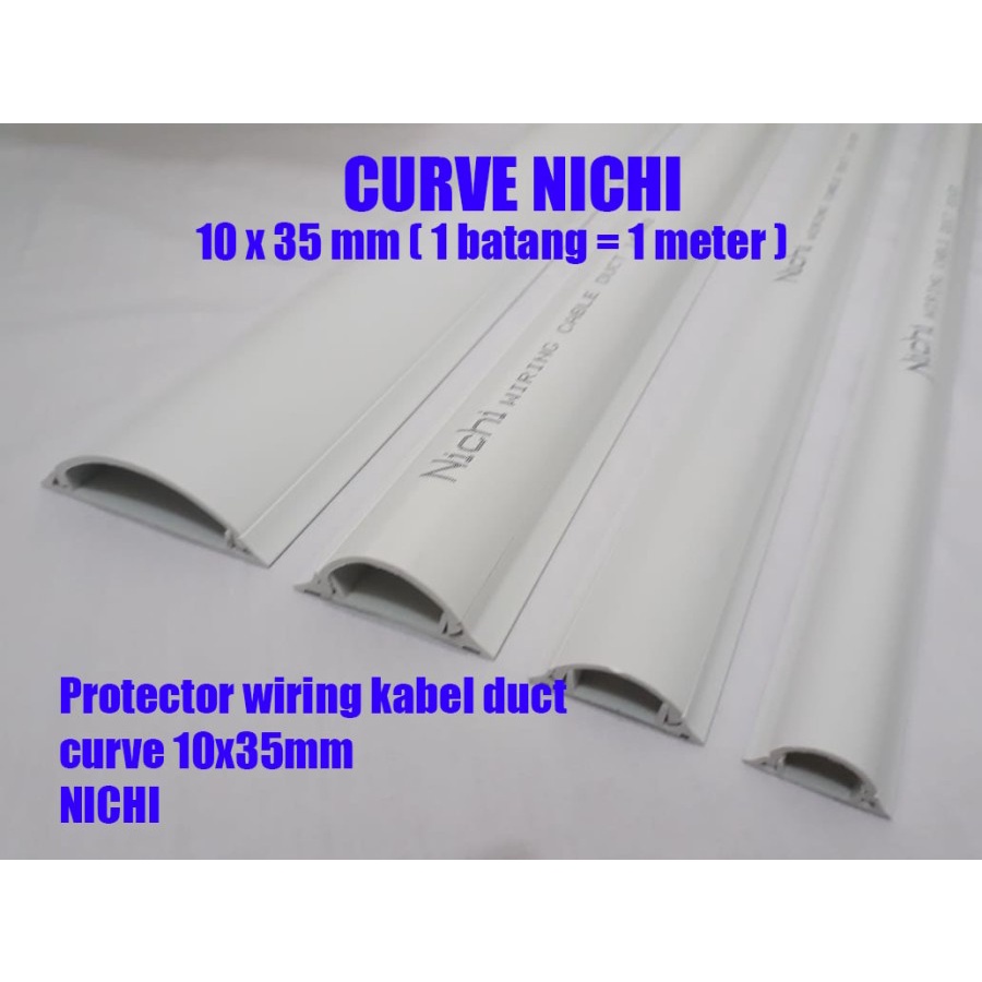 Jual Kabel duct lantai floor cable duct 10x35 nichi melengkung oval ...