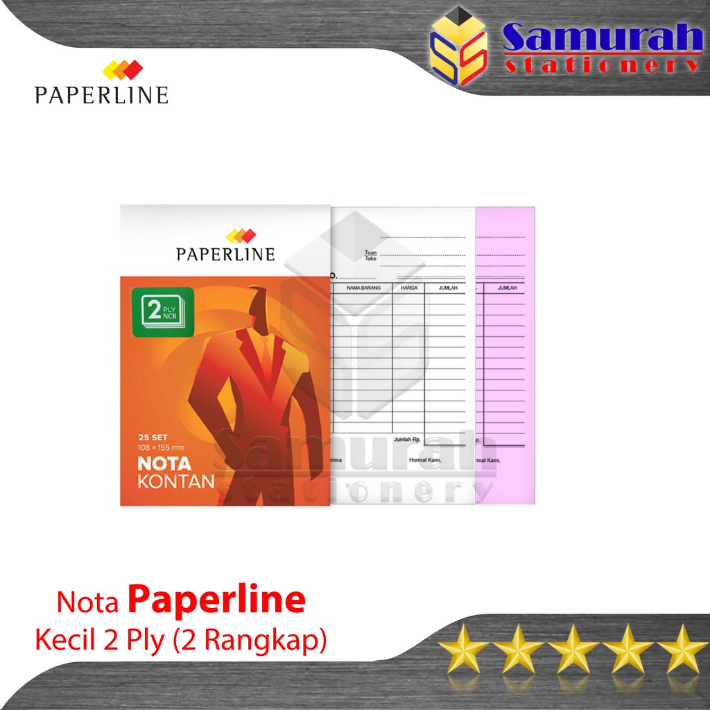 Jual Buku Nota Kontan Paperline Kecil 2 Ply / Bon Rangkap 2 / Nota PPL K2 | Shopee Indonesia