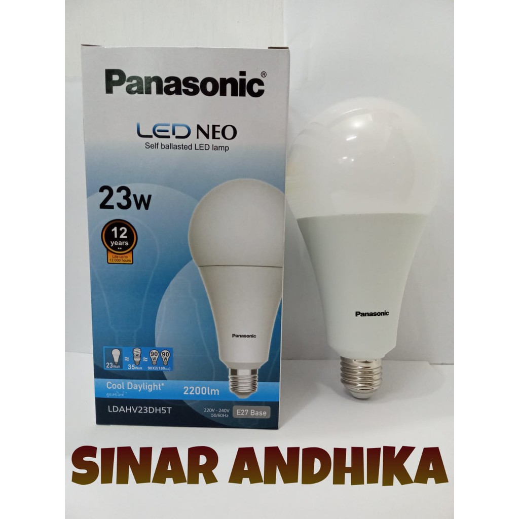 Jual LAMPU LED BULB NEO PANASONIC 23 WATT PUTIH | Shopee Indonesia