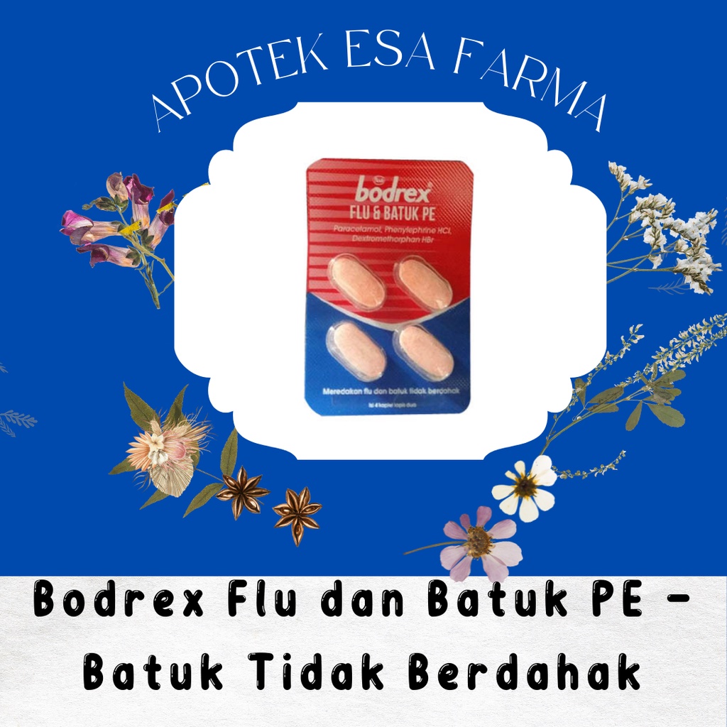 Jual Bodrex Flu dan Batuk PE Box isi 25x4 Tablet - Batuk Tidak Berdahak ...