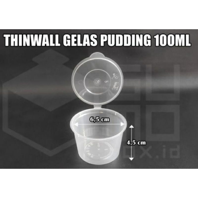 Jual Tempat Saos Plastik / Cup Sambal / Sauce Container 100ml(harga ...