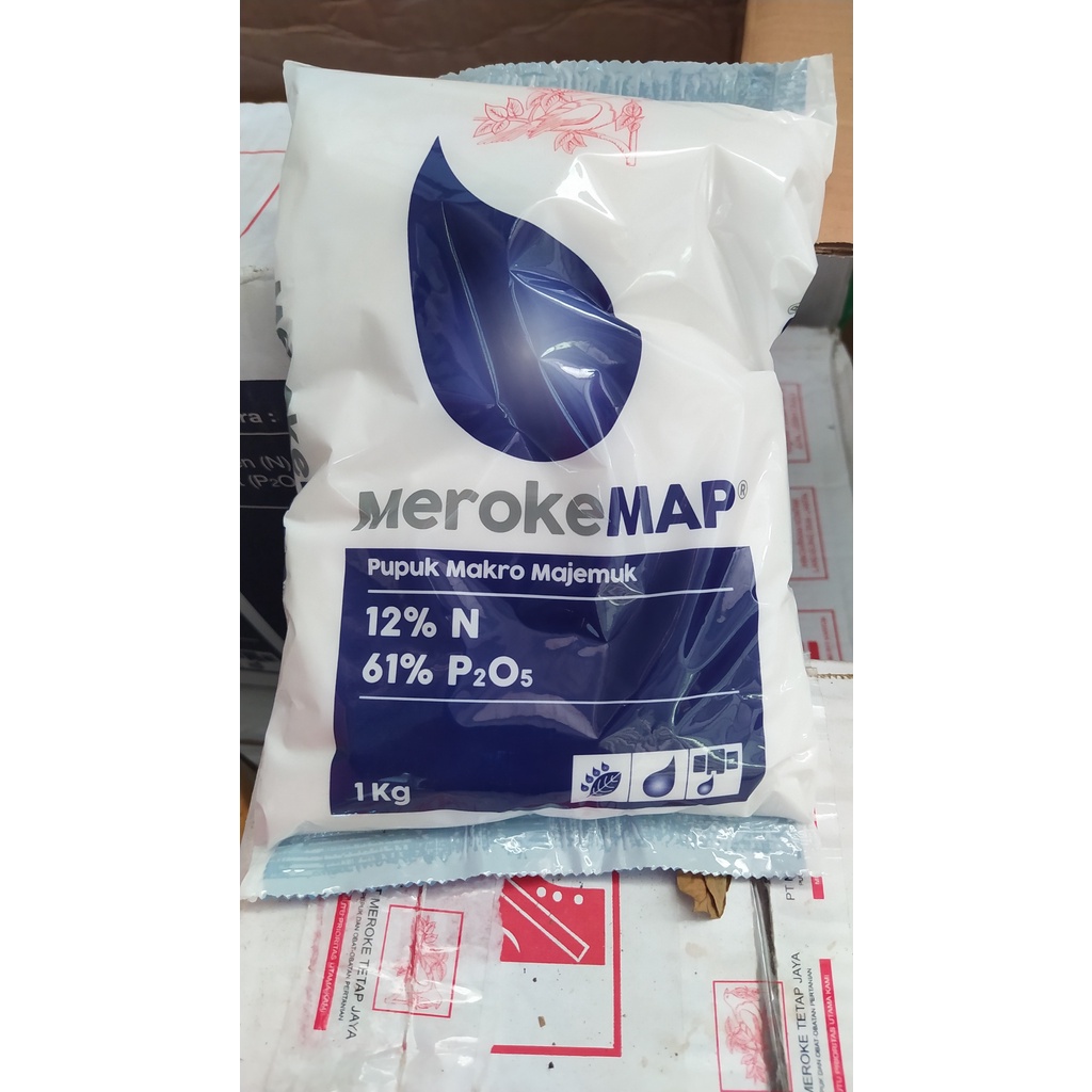 Jual PUPUK MEROKE MAP 1 KG KEMASAN REPACK HIDROPONIK MONO AMONIUM ...