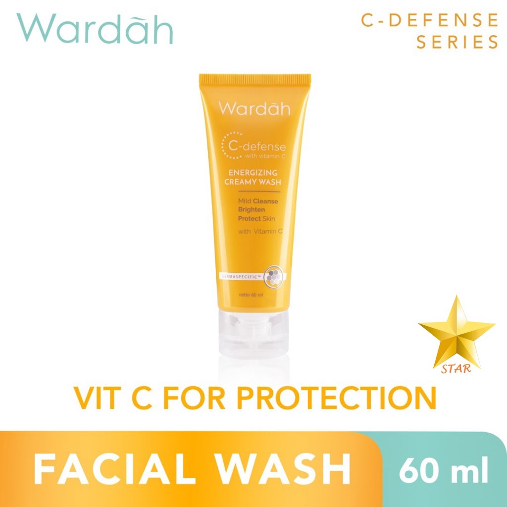 Jual AS Wardah Energizing Creamy Wash Vit C Vitamin C Wajah Sabun Cuci ...