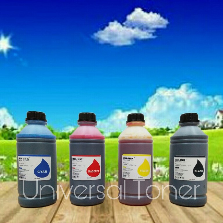 Jual Tinta Cair Refill DYE INKJet Korea CANON Color CMYK LC LM 1Liter ...